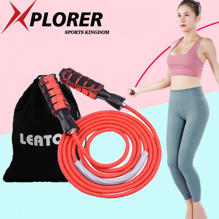 Professional Cotton Jump Rope Gym High Speed Skip Rope Adjustable ...