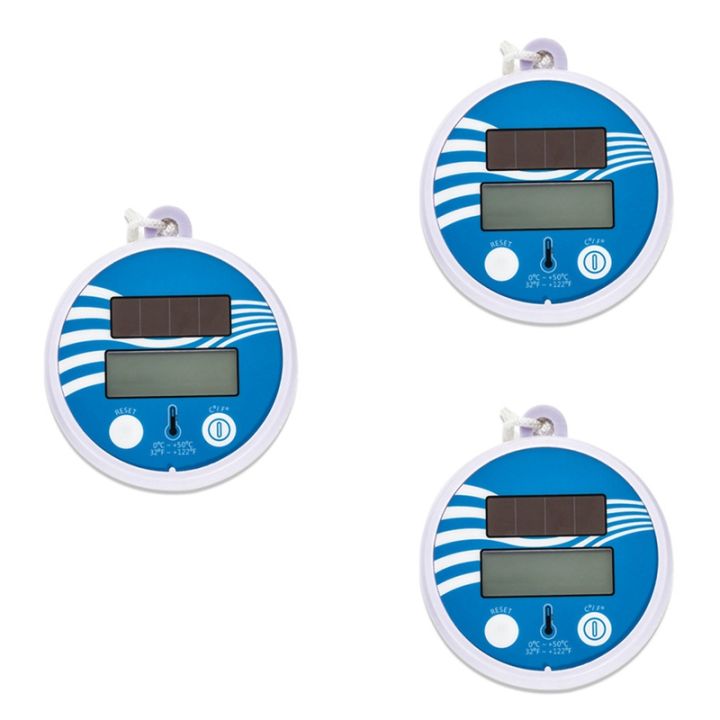 (QSPF) Floating Digital Pool Solar Powered Outdoor Pool Waterproof LCD ...