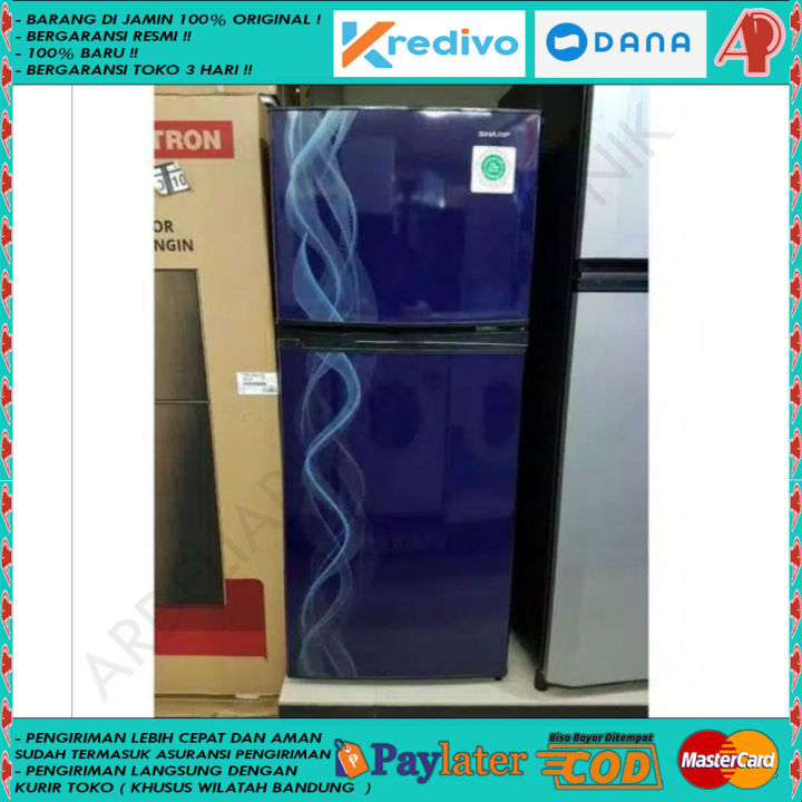 KULKAS SHARP 2 PINTU Sj 197 ND Tanpa Bunga Es Low Watt Kapasitas Besar ...