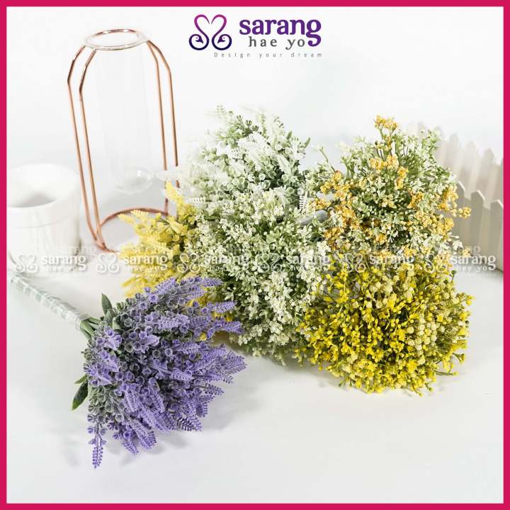 Simple Bunga Tangan Lavender Flower Decoration Bunga Hiasan Dulang ...