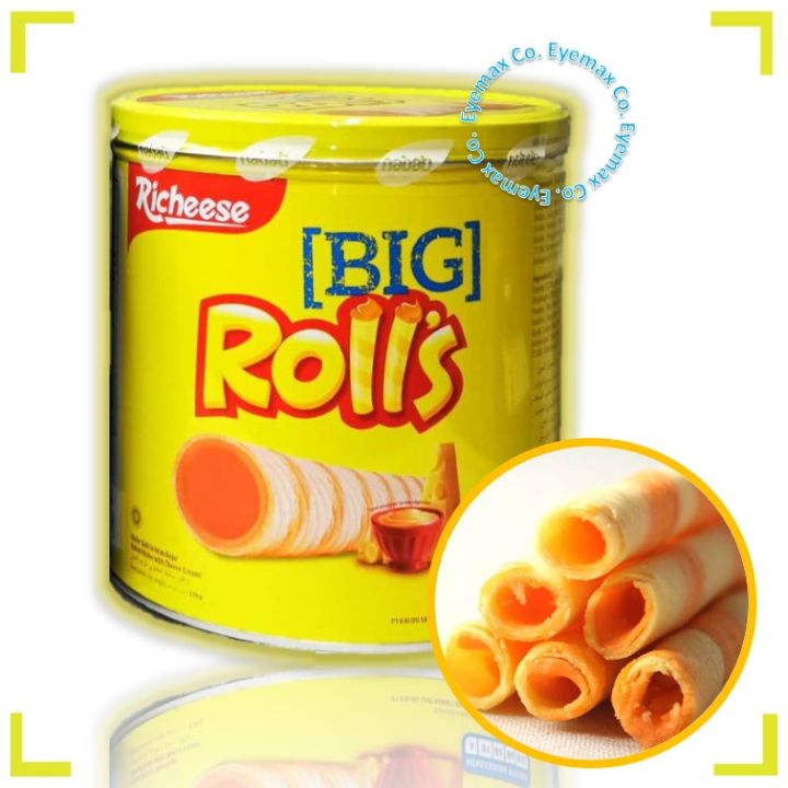RICHEESE Big Rolls Cheese Wafer Stick in a Can | Lazada PH