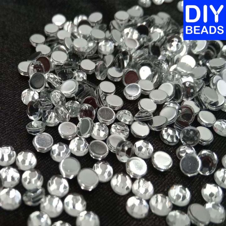 Acrylic Flat back Rhinestone #White | Lazada PH