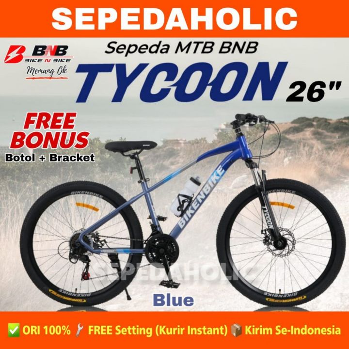 Sepeda Gunung MTB BNB TYCOON Ukuran 26 Inch Rem Cakram 24 Speed Dewasa ...