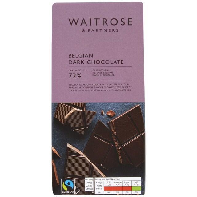 เวทโทรสเบลเยี่ยนดาร์คช็อกโกแลต72เปอร์เซนต์ 180กรัม WR Belgian Dark ...