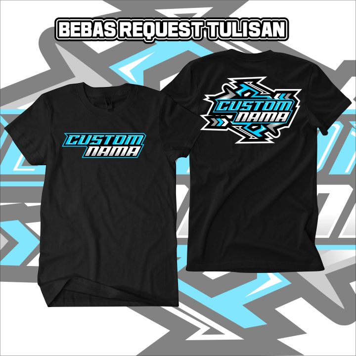 KAOS CUSTOM SATUAN NAMA KATA KATA SABLON SATUAN BERKUALITAS | Lazada Indonesia