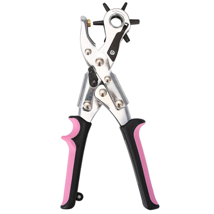 Leather Belt Revolving Puncher Eyelet Hole Hand Plier Craft Tools Strap ...