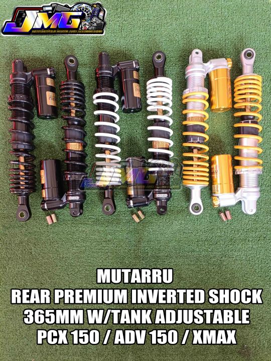 MUTARRU REAR PREMIUM SHOCK BLACK SERIES 365MM W/TANK ADJUSTABLE PCX ...