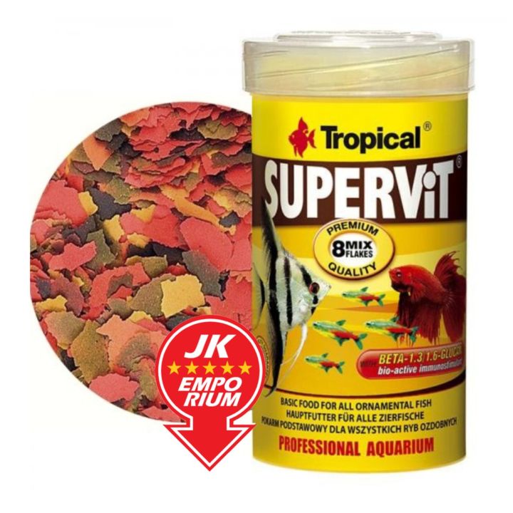 Tropical Supervit Flakes Premium Fish Food Makanan Ikan | Lazada