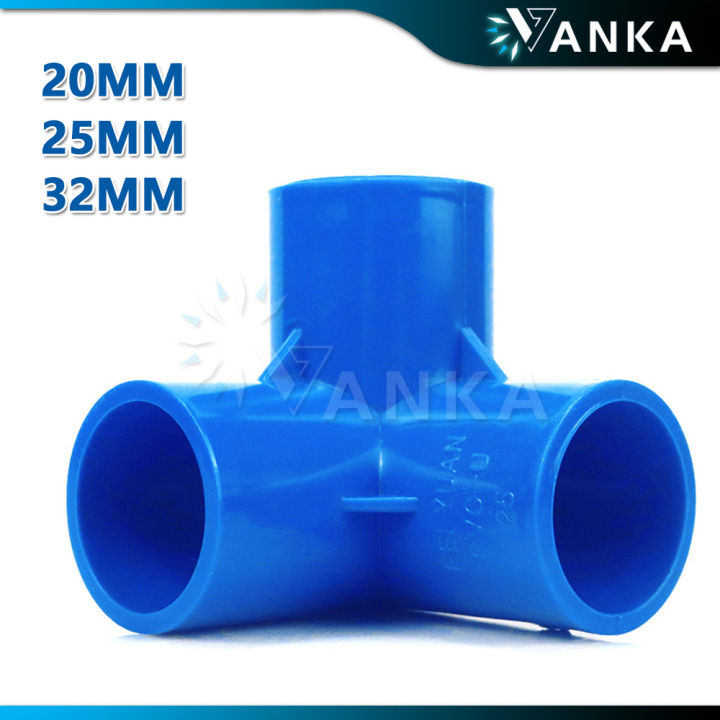 PVC 3 Way Blue Fittings Pipe Connector 1/2" 3/4'' 1'' | Lazada PH