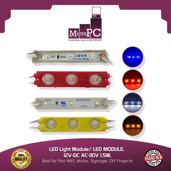 LED Light Module/ LED MODULE, 12V-DC AC-110V 1.5W, Best for Piso WiFi ...