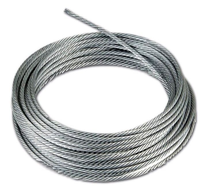 Steel Cable Steel Wire Rope Galvanized 5/16 inch thick (8mm) 200 meters ...