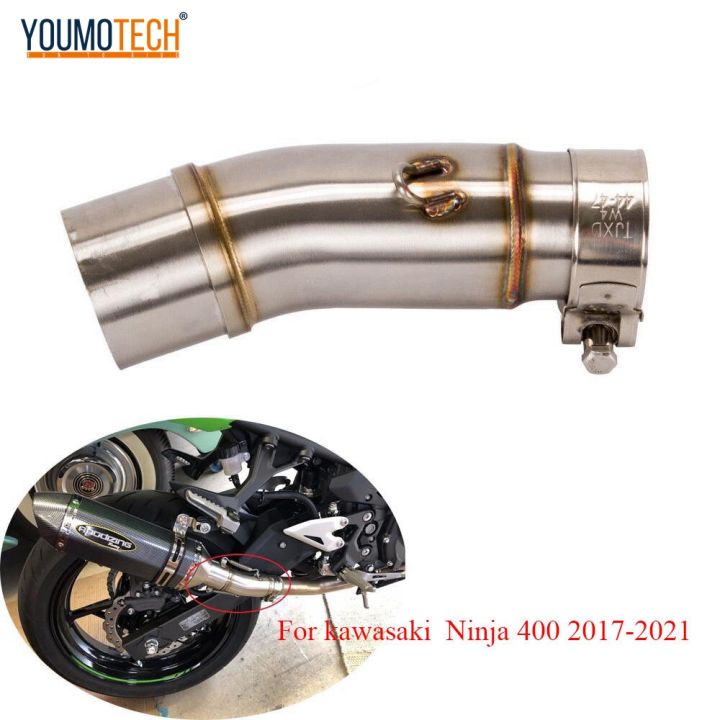 For Kawasaki Ninja 400 Z400 2018-2022 Motorcycle Exhaust Middle Pipe ...