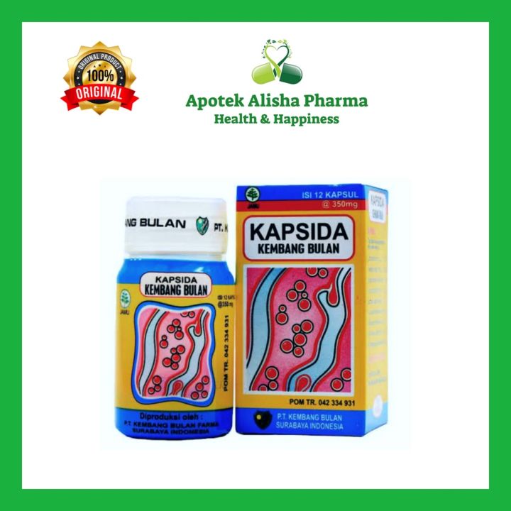 Kapsida Bersih Darah Kembang Bulan Botol isi 12 Kapsul Obat Gatal ...