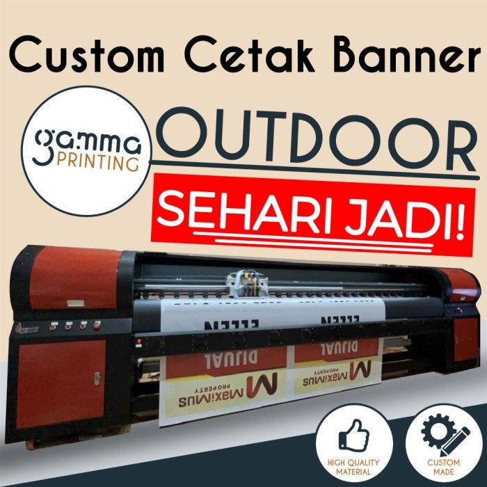 Cetak Spanduk Banner 440gr Digital Print Outdoor / Print Spanduk Custom ...