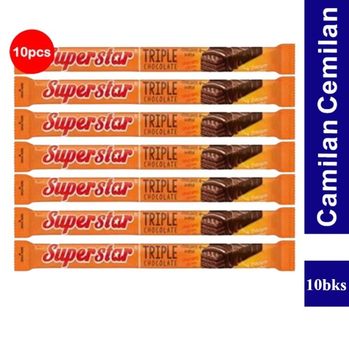 Roma Superstar Wafer Triple Chocolate isi 12 bks x 16 gr | Lazada Indonesia