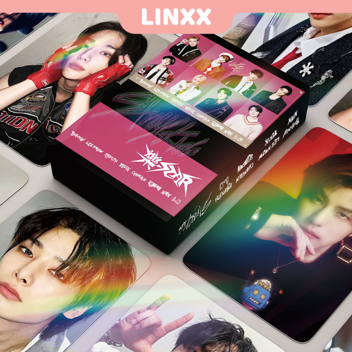 LINXX 55 Pcs StrayKids 2024 Holographic Laser Card Kpop Photocards ...