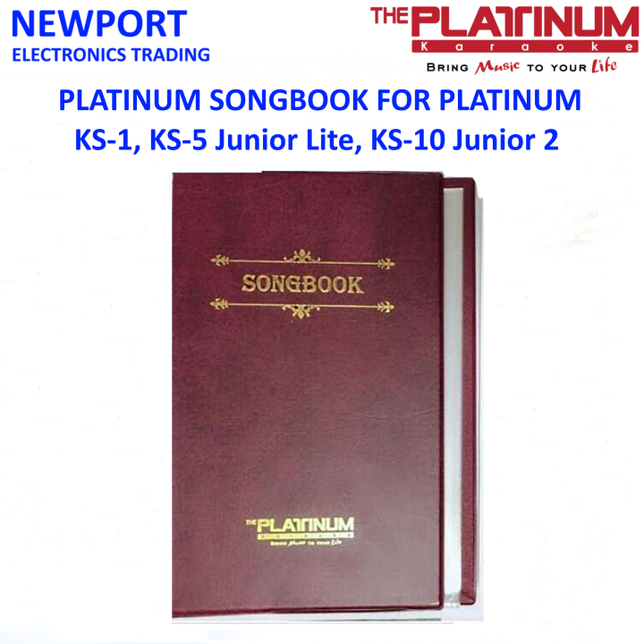 Platinum Songbook With Complete Song Lists for Platinum KS-1, KS-5, KS-10 | Lazada PH
