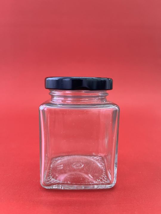 24Pcs 100ML Square Glass Jar Size 5.4cm X 5.4cm X 7.5cm Avaialble With Free Seal | Lazada PH