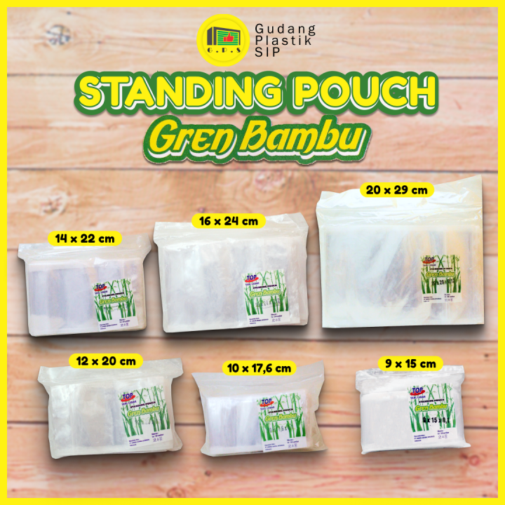 PLASTIK STANDING POUCH 9X15 CM / PLASTIK KLIP BERDIRI ISI 50 | Lazada ...