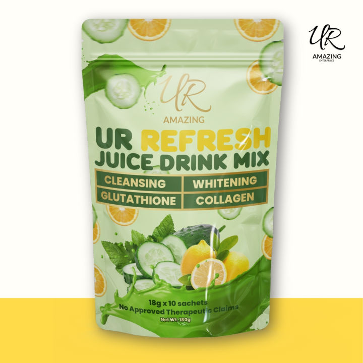 UR REFRESH Juice Drink Mix (18g x 10 sachets) | Lazada PH