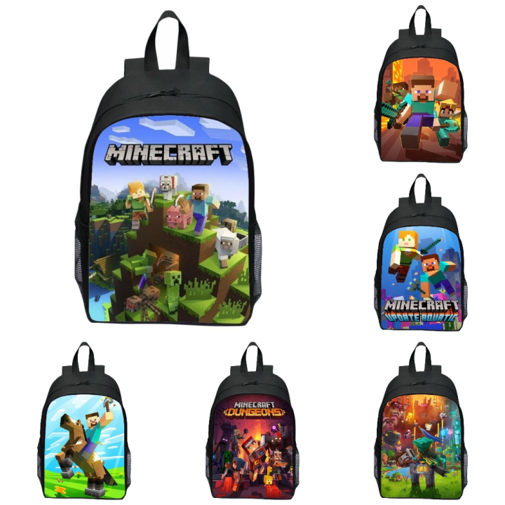 Printed Minecraft Legends School Bag Children's Cartoon 3D Printed ...