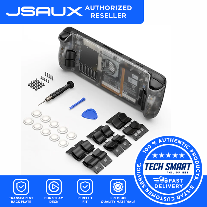 JSAUX Transparent Back Plate Vents Version Compatible for Steam Deck ...