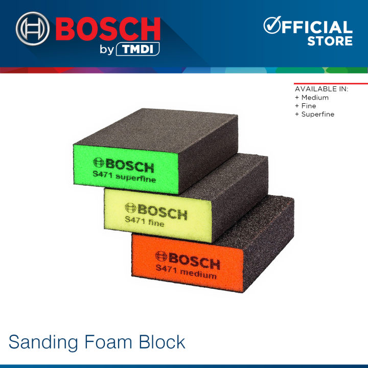 BOSCH Professional Color Foam Sanding Block 69 x 97 x 26 SOLD PER PIECE ...