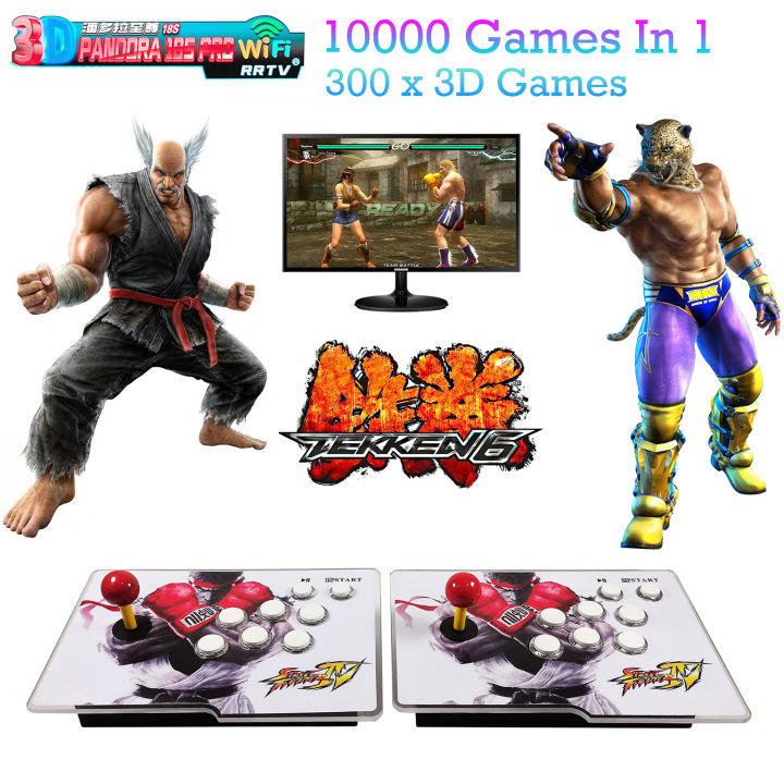 Pandora Box 18S Pro 3D WiFi 10000 in 1 Included 300 x 3D Games Arcade ...