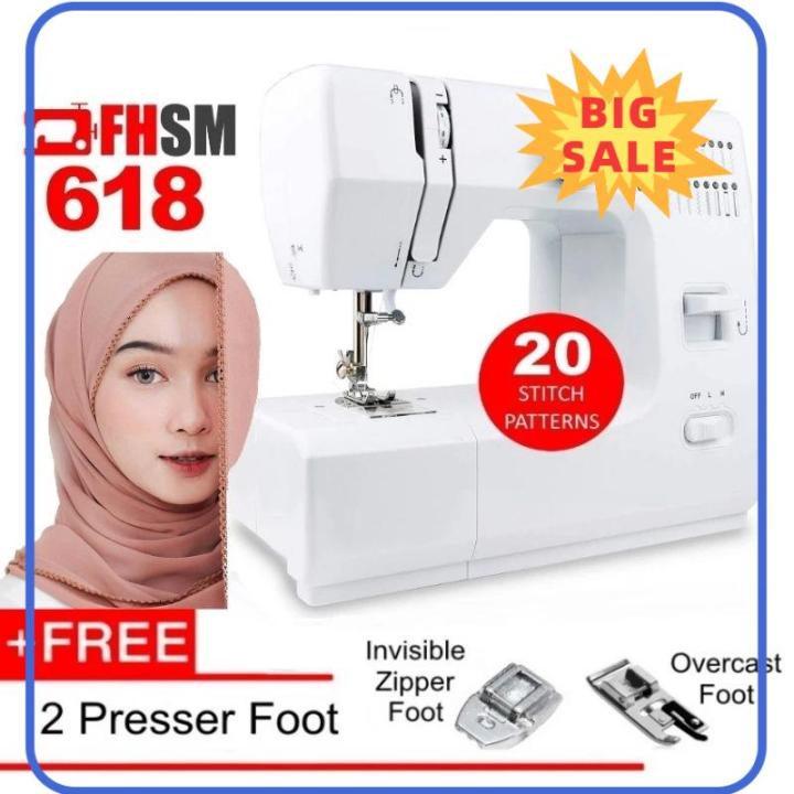 ⭐ [100% ORIGINAL] ⭐ FHSM 618 20 Stitches Heavy Duty Metal Frame 508 Upgraded Sewing Machine | Lazada