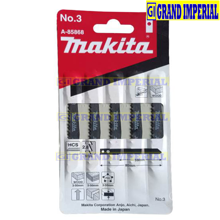 Makita Jigsaw Blade With Hole No. 3 A-85868 (Sold Per Piece) Grand ...