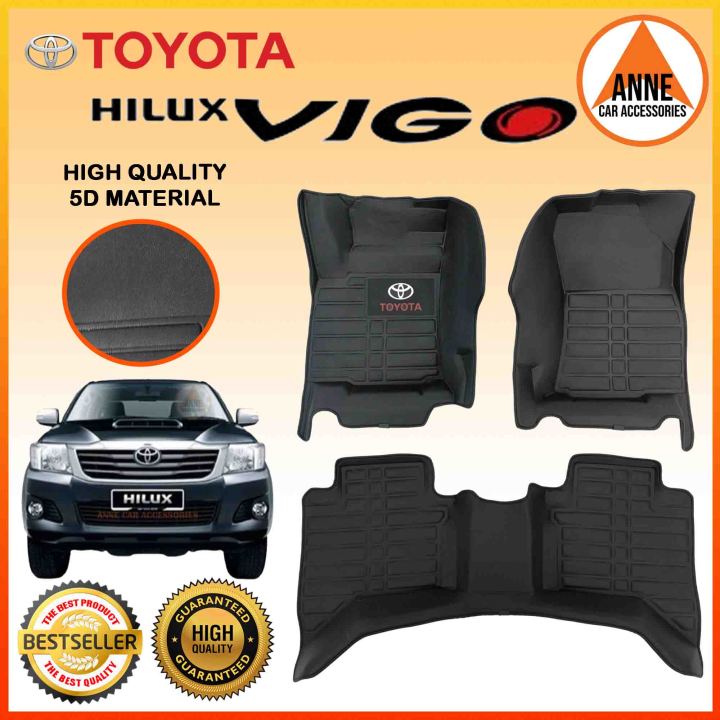 TPE / 5D Black / Carbon Fiber / 5D Diamond Deep Dish for Toyota Hilux ...