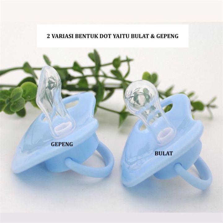 DOT EMPENG BALITA BAYI MODEL GEPENG ATAU BULAT FREE GANTUNGAN DOT ...