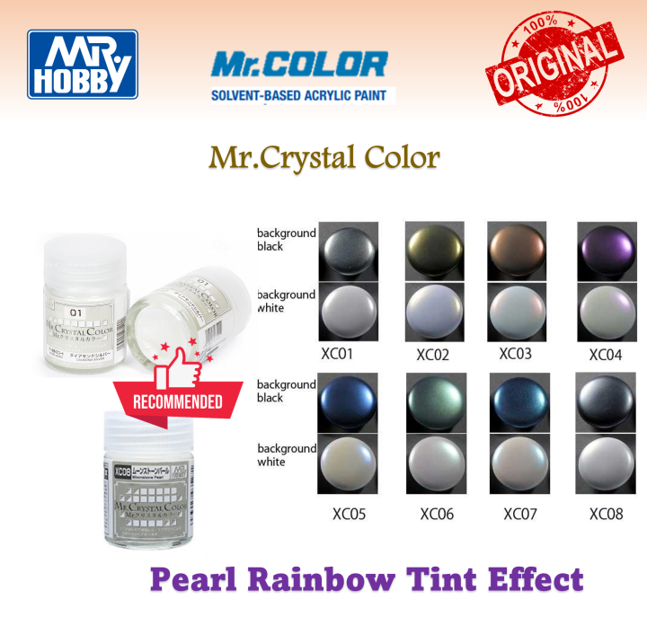 Mr Hobby Mr Crystal Color XC XC01-XC08 18ml / Pearl Hobby Paint ...