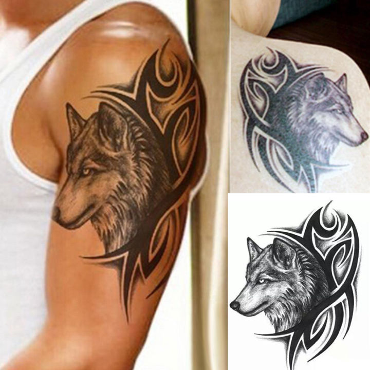 Sticker Tatto Temporary / Tato Badan Motif Serigala | Lazada Indonesia