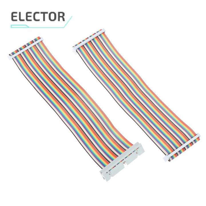 Elector Raspberry Pi 40 Pin GPIO Cable Extension Wire for Raspberry Pi ...