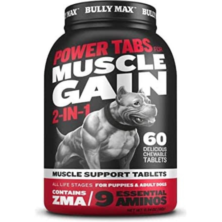 The Original Bully Max Supplements Muscle Builder for Dogs, 60 Tablets ...
