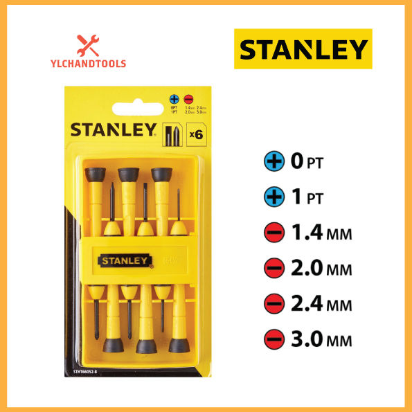 STANLEY 66-052 6 PCS PRECISION SCREWDRIVER SET | Lazada
