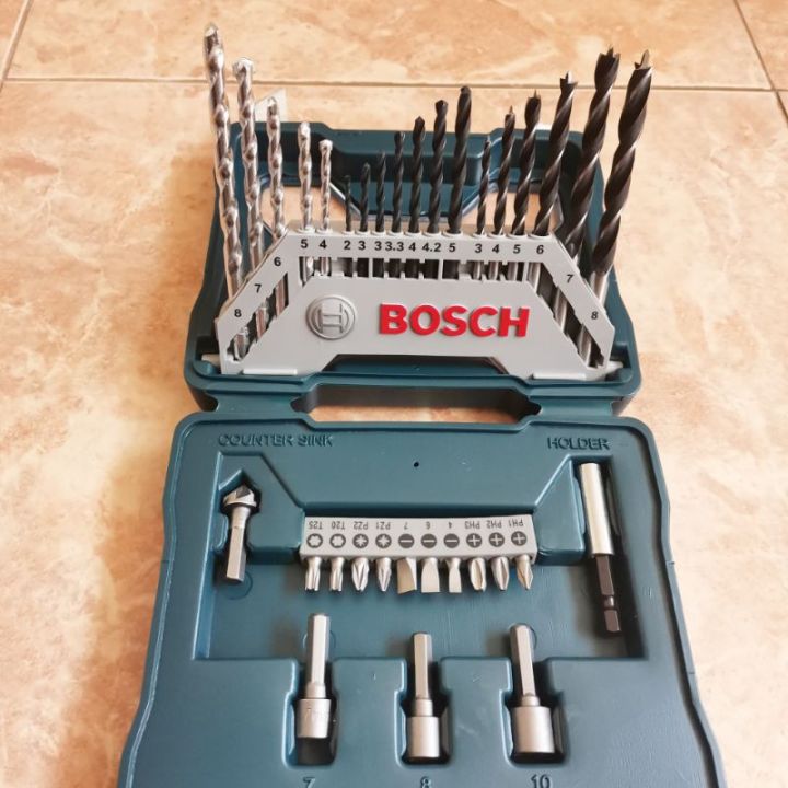 mata bor bosch x line 33 pcs mata bor set bor besi bor kayu bor tembok ...