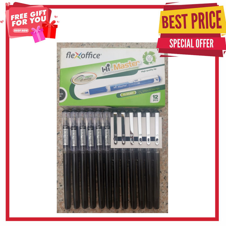 [FlexOffice] HI.Master Smooth ink pen [0.7mm][Black] | Lazada PH