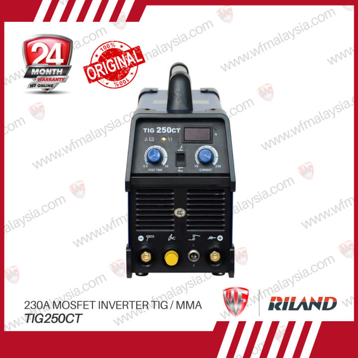Riland TIG250CT 230A MOSFET Inverter TIG / MMA 2 in 1 Stainless Steel ...