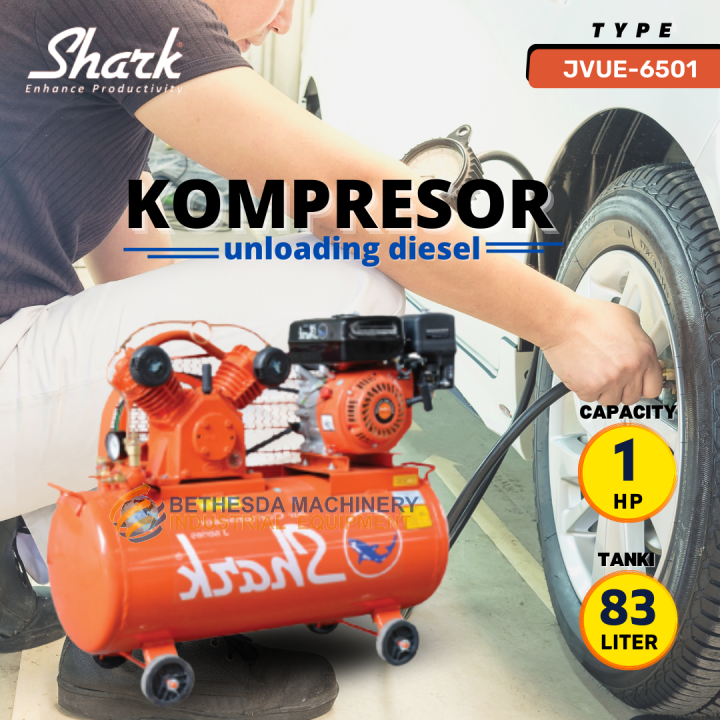 Shark 1 HP kompresor angin diesel 2 HP / air compressor | Lazada Indonesia