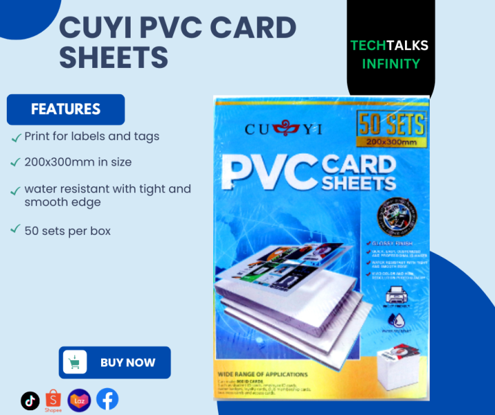 CUYI PVC CARD SHEETS | Lazada