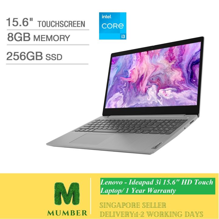 Lenovo - Ideapad 3i 15.6" HD Touch Laptop - Core i3-1115G4 - 8GB Memory ...