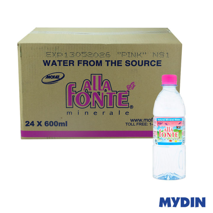 Alla Fonte Mineral Water (24 x 600ml) | Lazada