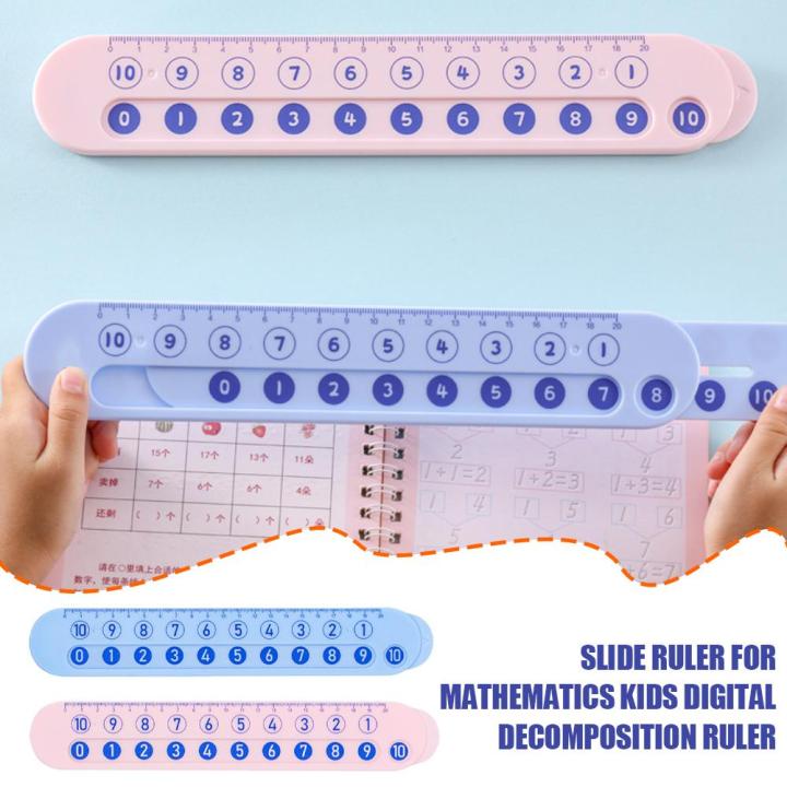 Slide Ruler For Mathematics Kids Digital Decomposition Decomposition ...