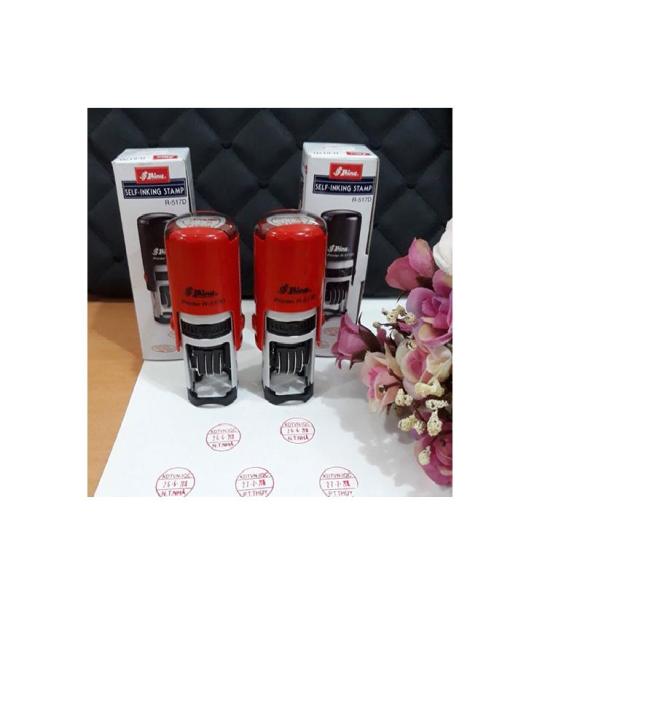 [HCM]Khắc dấu tròn có ngày tháng năm size nhỏ nhất Shiny R-517D | Lazada.vn