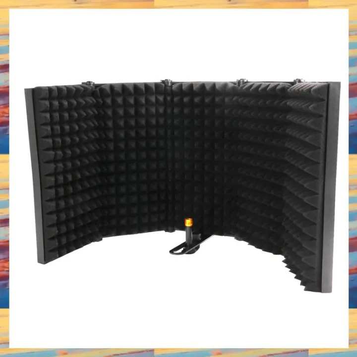 (BAVF) &C Adjustable 5 Panel Microphone Isolation Shield Foldable ...