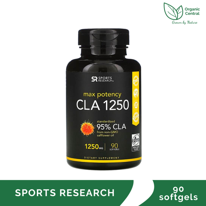 Sports Research CLA 1250 Max Potency 1,250 mg 90 Softgels | Lazada PH