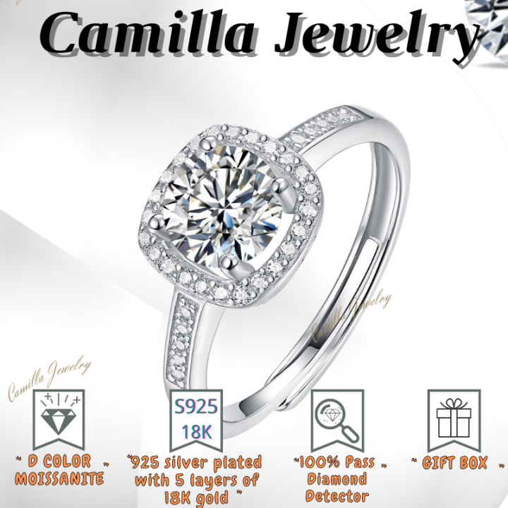 Camilla Jewelry White Gold Ring Pawnable 18k/Saudi Gold 18k Pawnable ...