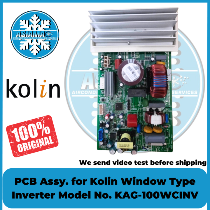 PCB / Aircon Board Assy. for Kolin Window Type Inverter Model No. KAG ...